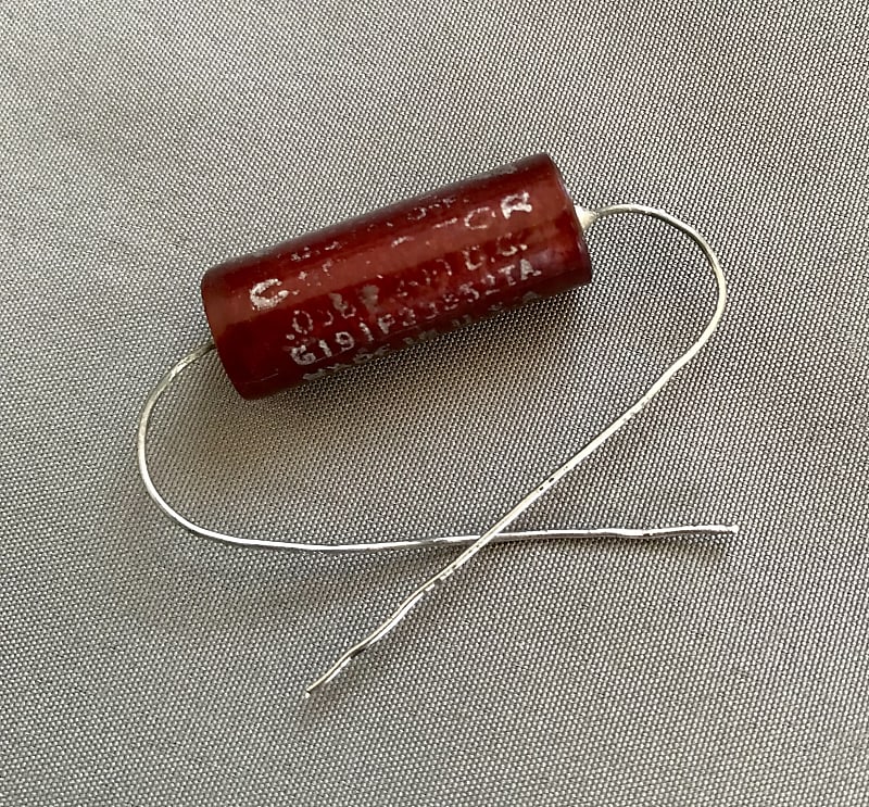 Sprague .033 uF 200V Vitamin Q Maroon type 191P Tone | Reverb