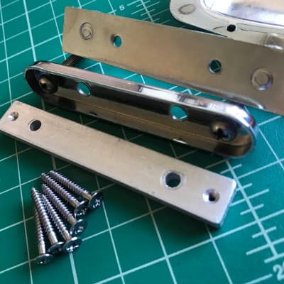 Teisco Bridge Base Plate 1960's - Chrome | Reverb