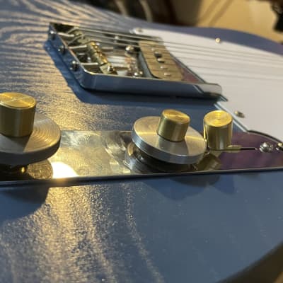 Esquire - Pelham Blue with Fralin and Secret Agent pickups, | Reverb