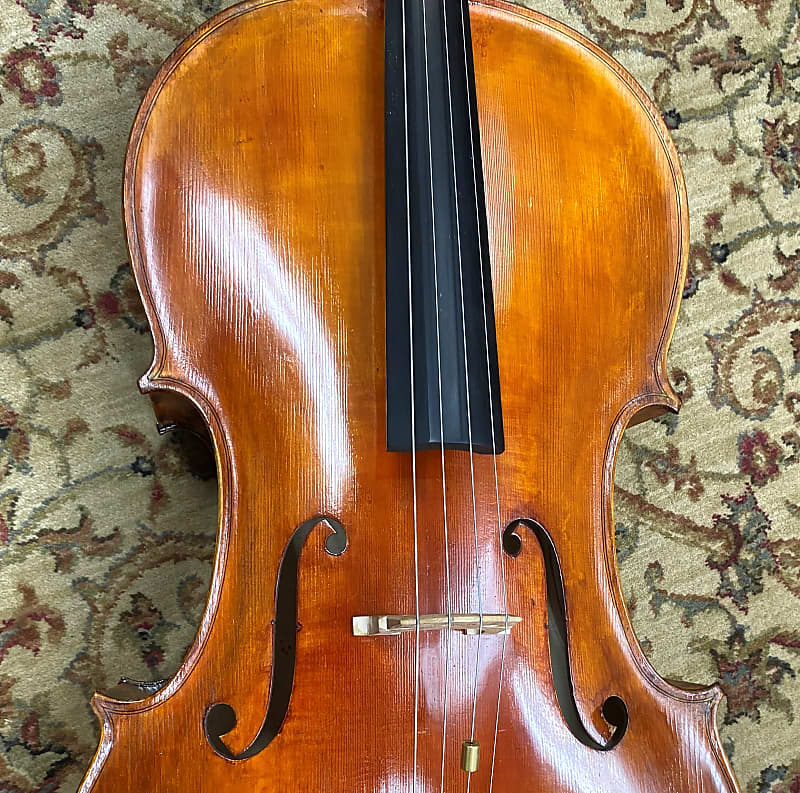 New cello labeled Martin Hiller | Reverb