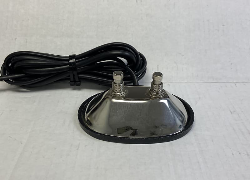 Fender Style Chrome 2 Button Footswitch with TRS Plug | Reverb