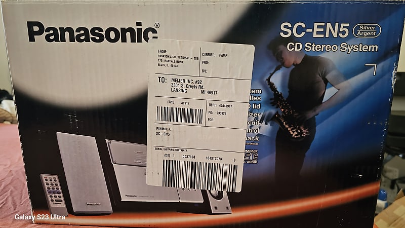 Panasonic SC-EN5 CD Stereo System CD Player in Original | Reverb