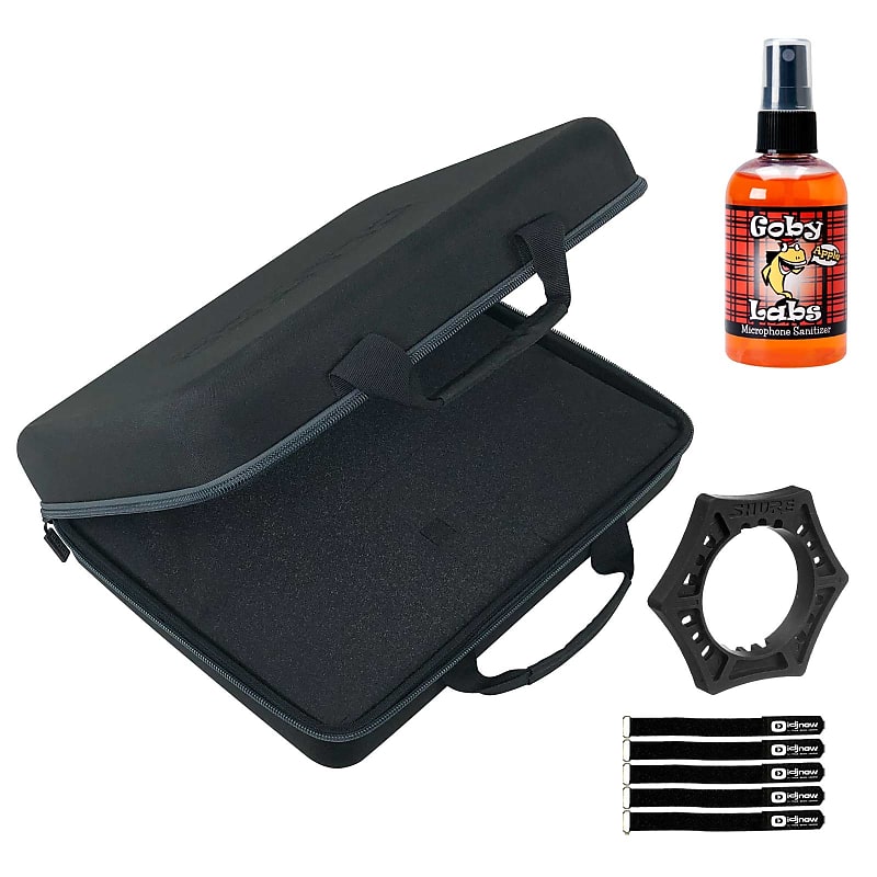 DJ Lighting Padded Utility Case w Mic Anti Roll & Sanitizer | Reverb