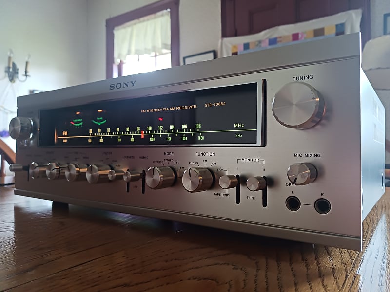 Sony STR-7065A 1975-1976 W/ Brushed Aluminum Face~Just | Reverb