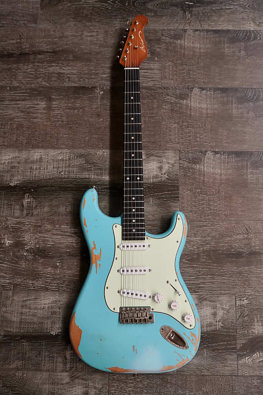 AIO HRS Relic Stratocaster - Sonic Blue | Reverb