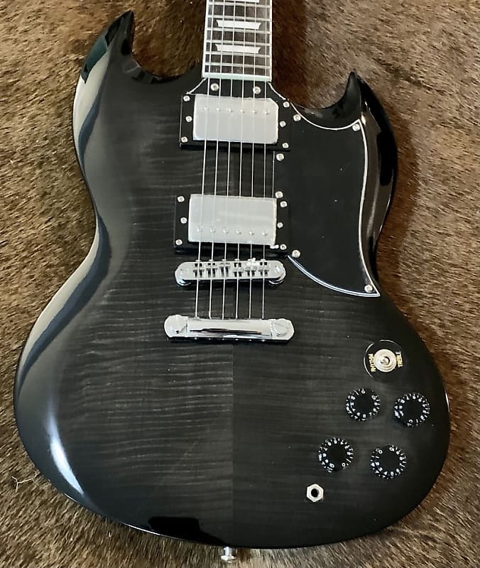 Firefly FFLS SG Transparent Black Flame | Reverb