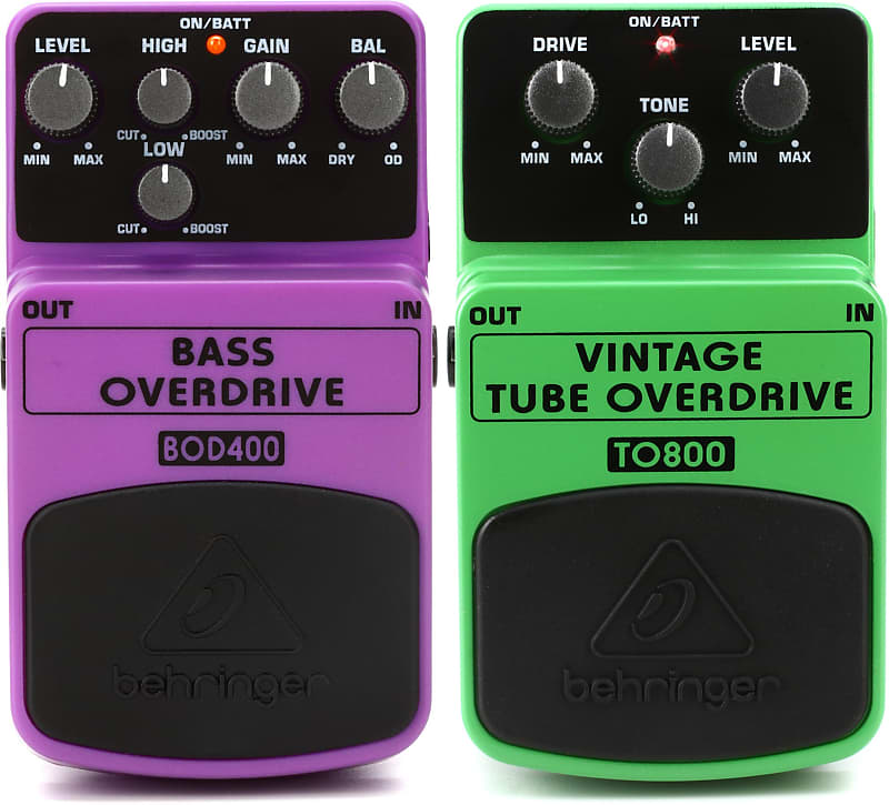 Behringer BOD400 Bass Overdrive Pedal Bundle with Behringer | Reverb