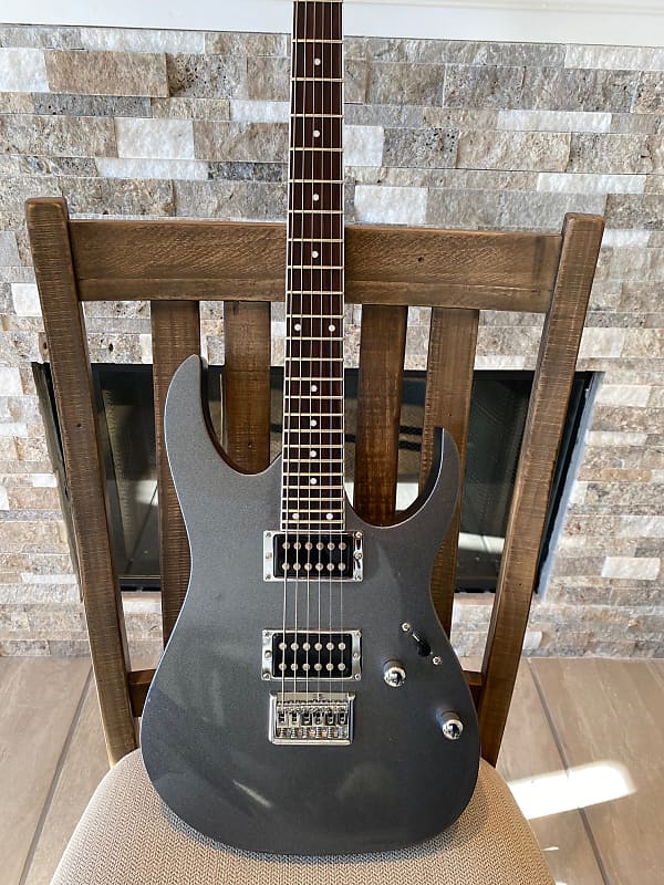 2007 Custom Ibanez RG Series In Moonsilver Metallic - Wizard | Reverb