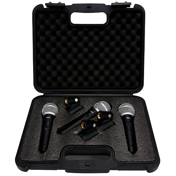 Hand Held Cardioid Vocal Microphones 3-Pack with Case | Reverb