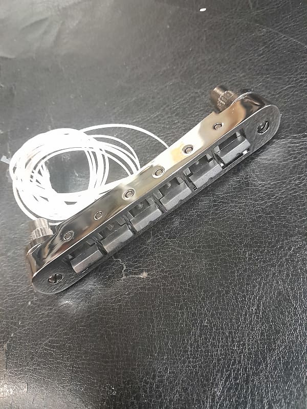 Graph Tech Resomax NV1 tune-o-matic bridge - Black nickle | Reverb