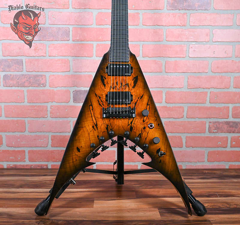 Bernie Rico Jr USA Custom Shop Vixen Spalted Maple Top Dark | Reverb