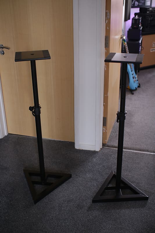 Stagg SMOS-10 Triangle Base Studio Monitor Stands (Pair) | Reverb