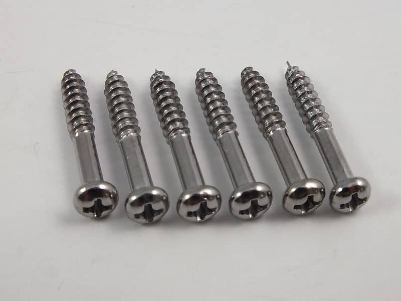 6 Chrome Bridge Screws for Stratocaster style Tremolo | Reverb UK
