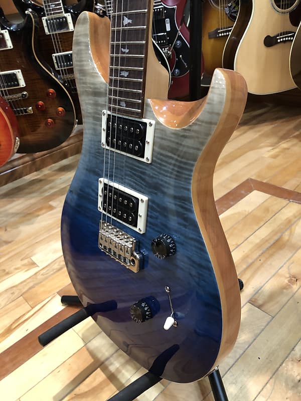 PRS Limited Edition SE Custom 24 Fade - Charcoal Blue | Reverb Canada