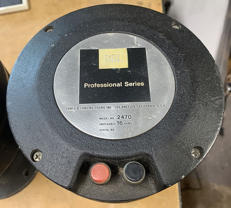 JBL 2470 Horn Driver With Phenolic Diaphragm TESTED! | Reverb