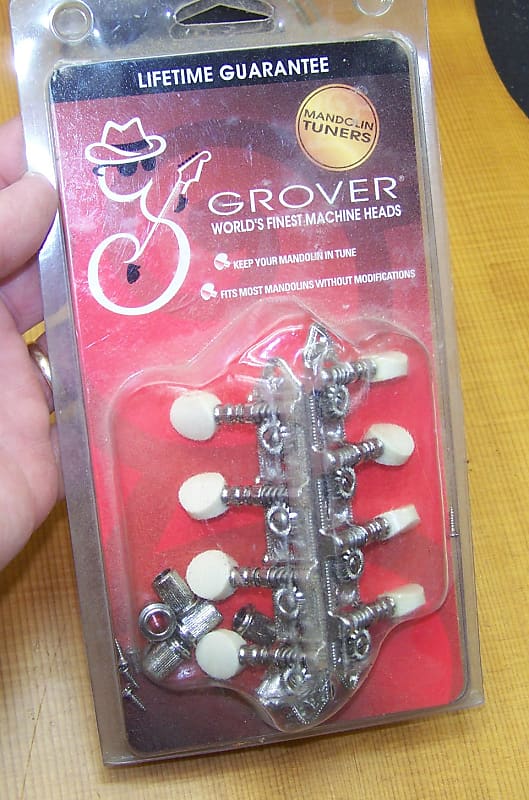 Grover A style mandolin tuners 2000s - nickel | Reverb
