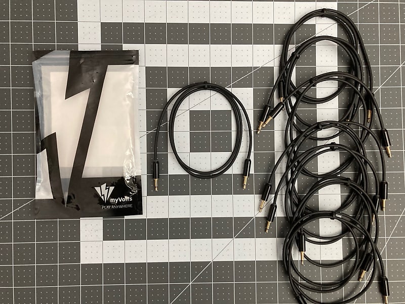 myVolts Candycords Halo LED Patch Cables (black) 2023 | Reverb