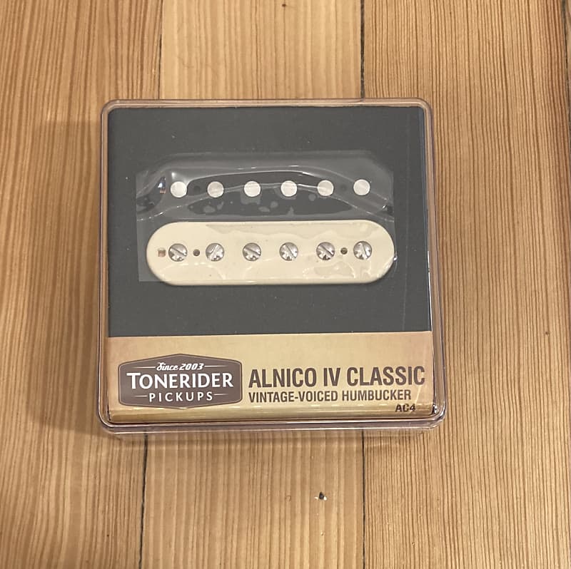 Tonerider Alnico IV Classic AC4 neck humbucker zebra - Zebra | Reverb