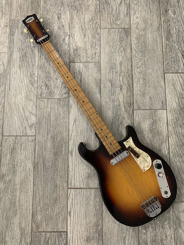 Multivox Marvel Bass 1955 Sunburst - Extremely Rare | Reverb
