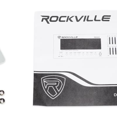 Rockville REQ42-S Silver 19" 2x21 Band Graphic Equalizer | Reverb