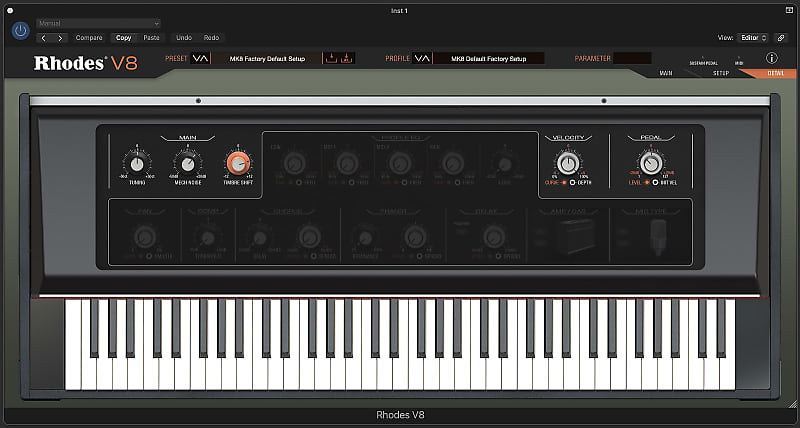 Rhodes V8 Electric Piano Virtual Instrument Software | Reverb