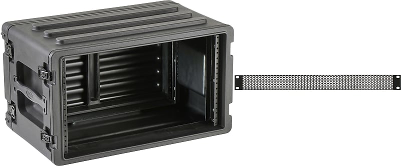 SKB 1SKB-R6S Roto-Molded Shallow 6U Rack Case Bundle with | Reverb