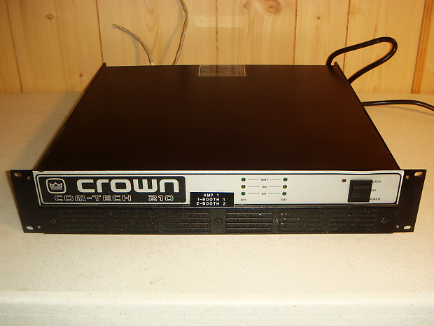 Crown Com-Tech 210 - 300 Watt Power Amplifier - rackmount | Reverb