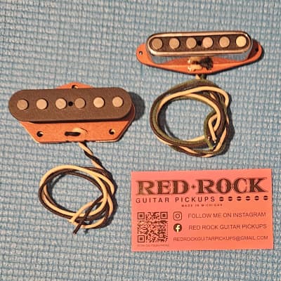 Red Rock Guitar Pickups FlatHead Alnico 3 strat pickup set | Reverb