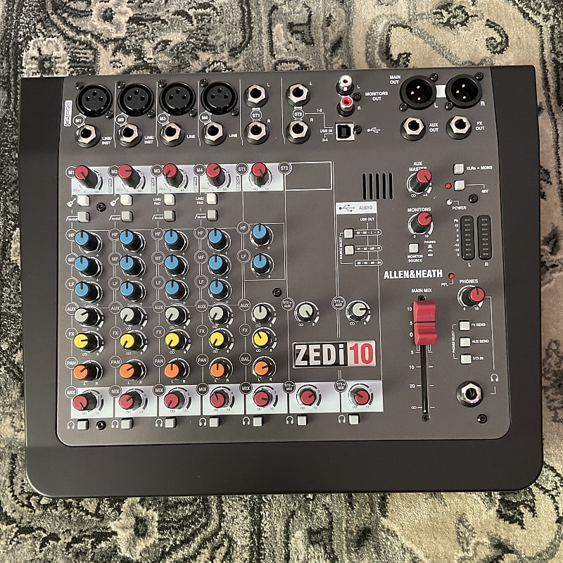 Allen & Heath ZEDi-10 Hybrid Compact Audio Mixer / 4×4 USB | Reverb