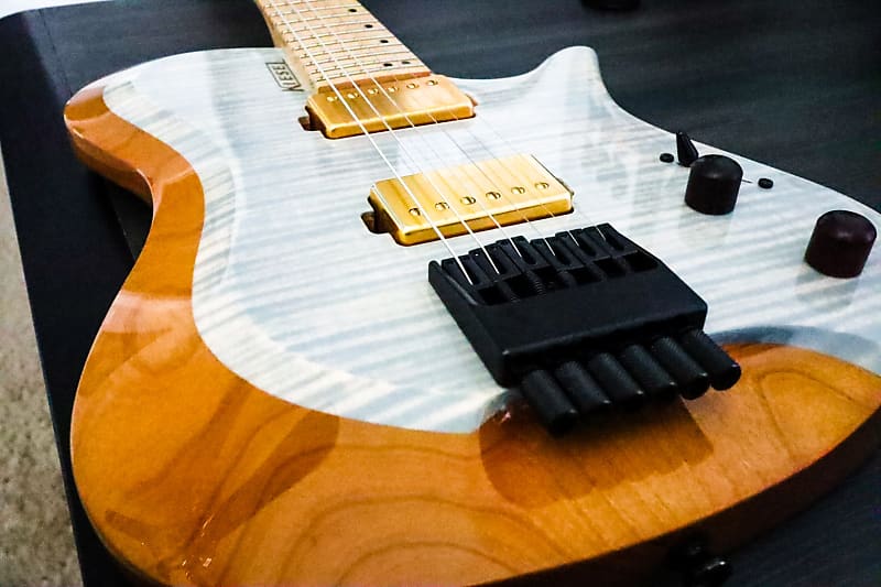 Kiesel Zeus 2019 Trans White Over Flamed Maple | Reverb