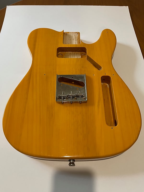 Squier Classic Vibe 50s Pine Telecaster body 2020 w/ bridge | Reverb