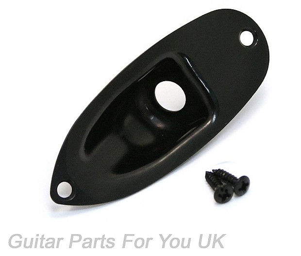 Black St Guitar Boat Jack Plate Strat Stratocaster | Reverb Australia