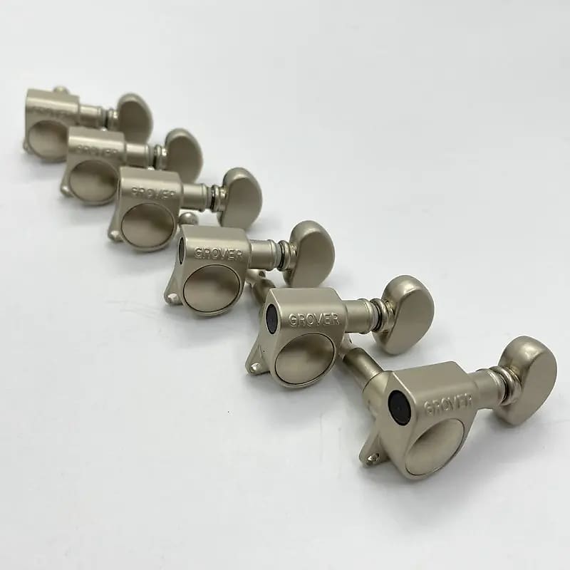 Grover 6R Guitar Nickel Machine Heads Tuning Pegs Keys | Reverb