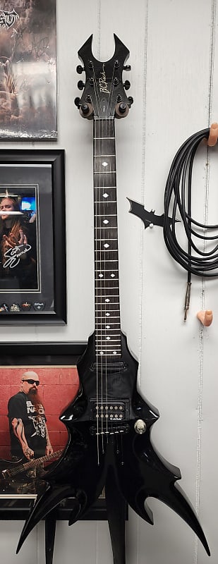 BC RICH Draco 2008 Brilliant BLACK NECK-THRU FLYING V | Reverb