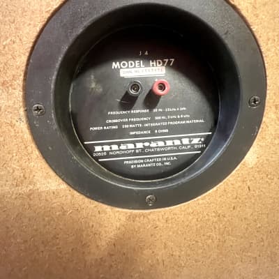 Vintage Marantz HD77 250W 4-Way 8 Ohm Floor Speakers; Tested | Reverb