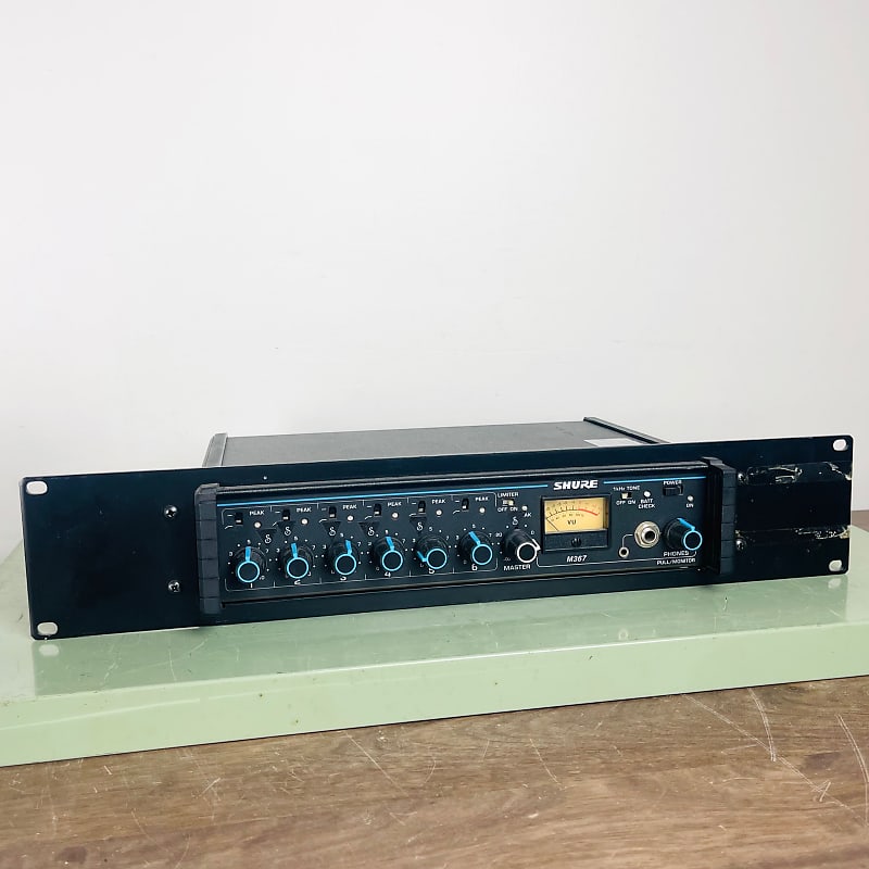 Shure M367 Six Channel Mic mixer w compression | Reverb