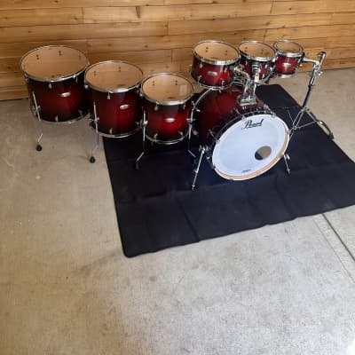 Pearl Decade Maple - Gloss Deep Red Burst | Reverb