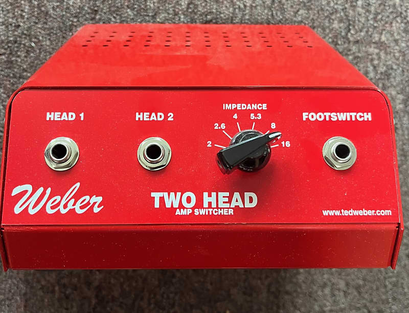 Weber Two-Head Amp switcher unit (blemish enclosure) 2022 Red | Reverb