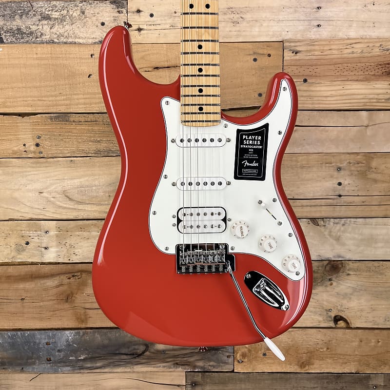 Fender Player Stratocaster Electric Guitar, Fiesta Red with | Reverb