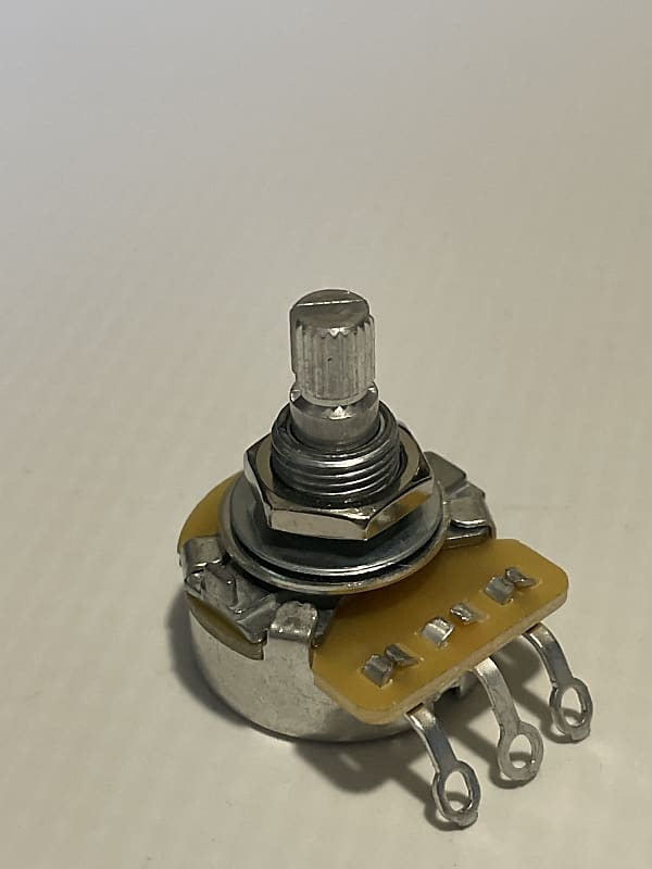 New - CTS 500K Split Shaft Audio Taper Pot for Guitar/Bass | Reverb