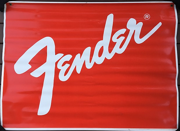 Fender Dealer Banner 1990's | Reverb