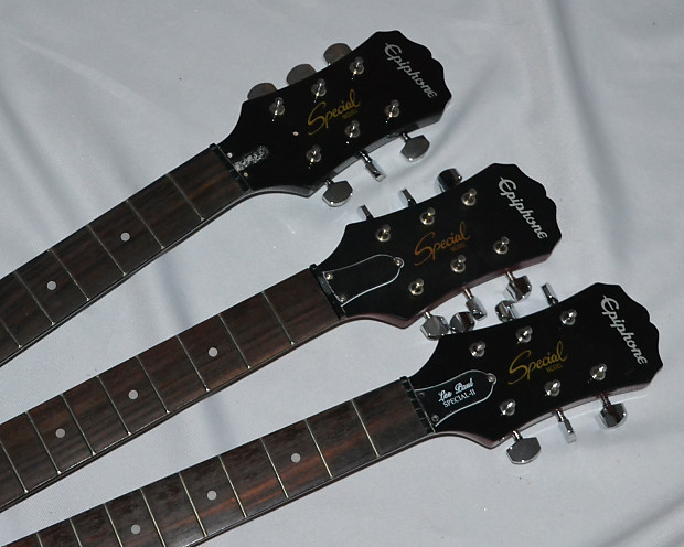 Epiphone 3 Les Paul Electric Guitar Necks PROJECTS to Fix | Reverb
