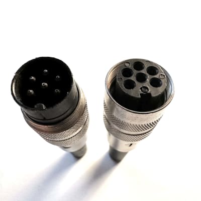 1960s Neumann KM56 Microphone Connectors 6-PIN (Male & | Reverb