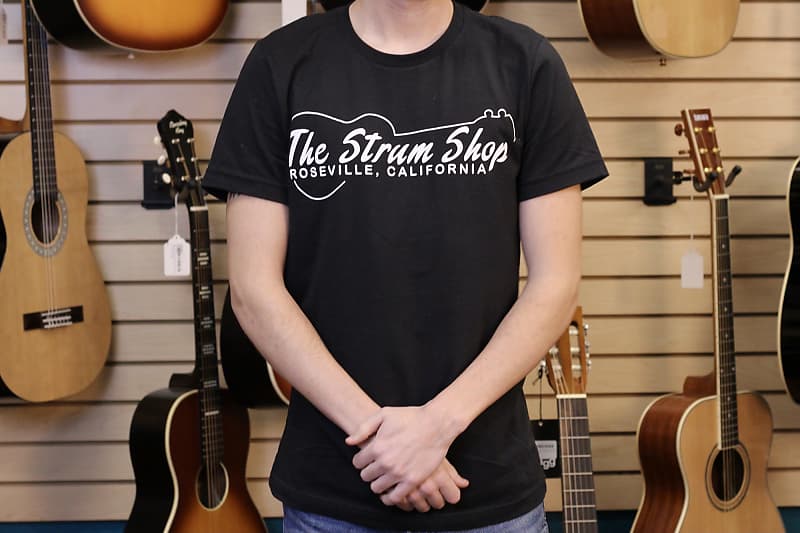 The Strum Shop Logo T-Shirt - Vintage Black | Reverb