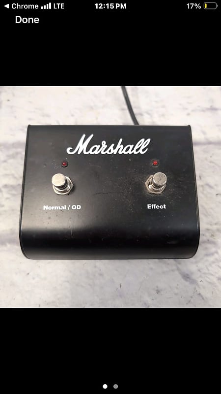 Marshall footswitch 00009 - Black | Reverb