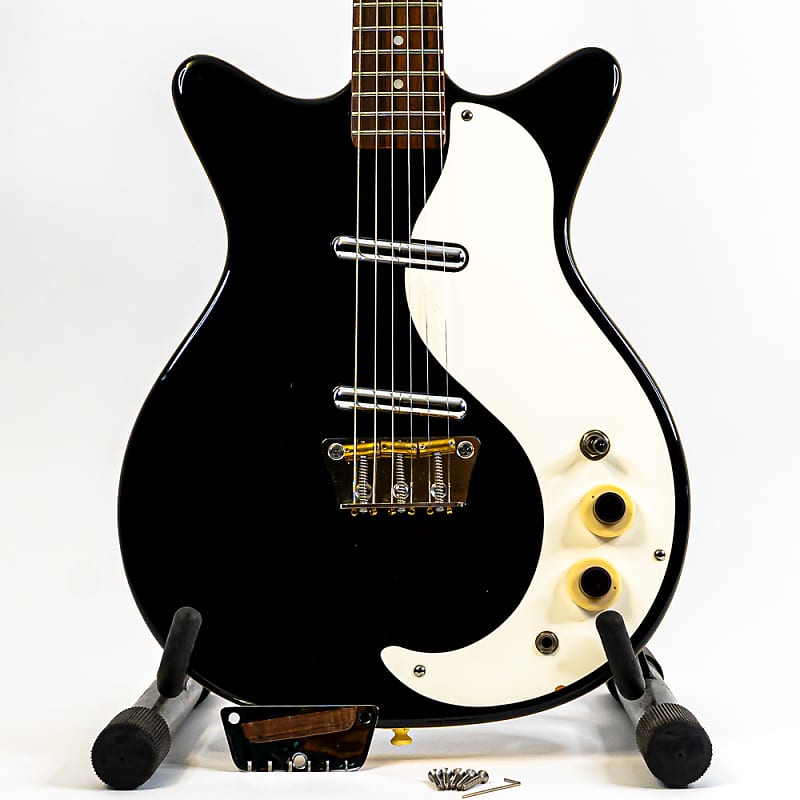 Danelectro DC-59 Black w/ Jeff Senn DRB2 Upgraded Bridge, | Reverb UK