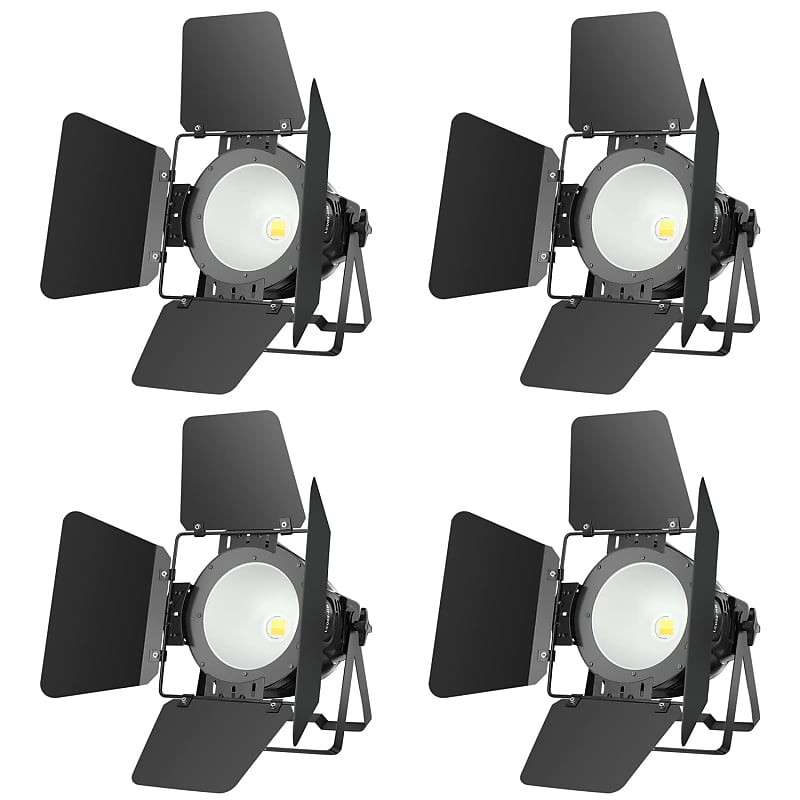 Stage Lights 200W Cob Led Stage Spotlights W/Barndoor Warm & | Reverb