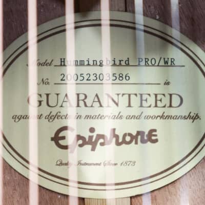 Epiphone Hummingbird PRO Cutaway Wine Red Dreadnought | Reverb