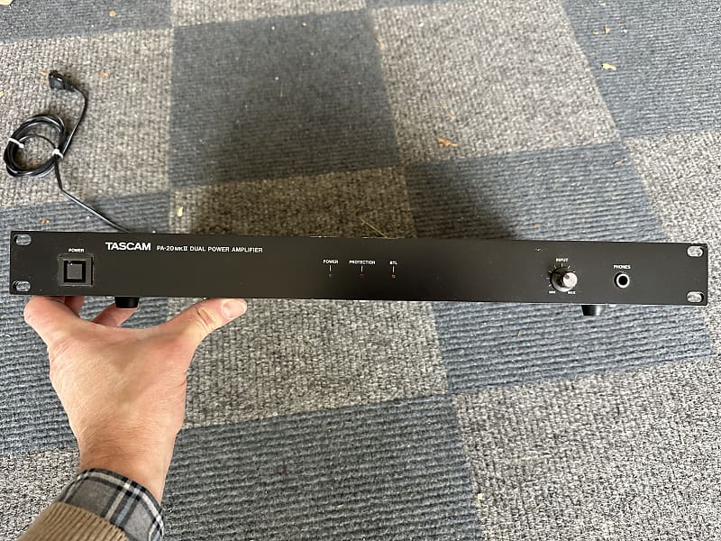 TASCAM PA-20 MKII Dual Power Amplifier 90’s - Black | Reverb