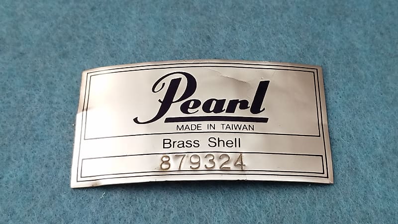 PEARL vintage " BRASS SHELL " BADGE * for vintage Pearl BRASS | Reverb